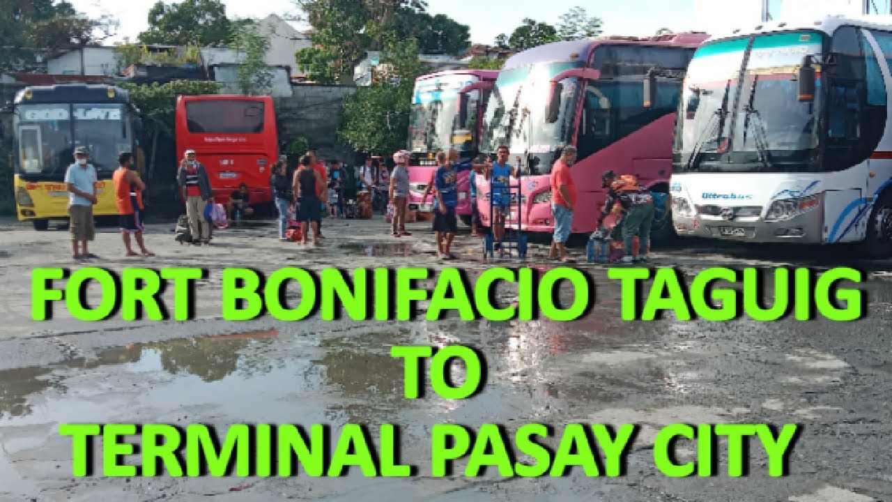 Road Trip From Fort Bonifacio Taguig To Pasay City Philippines | Provincial Mega Bus - YouTube