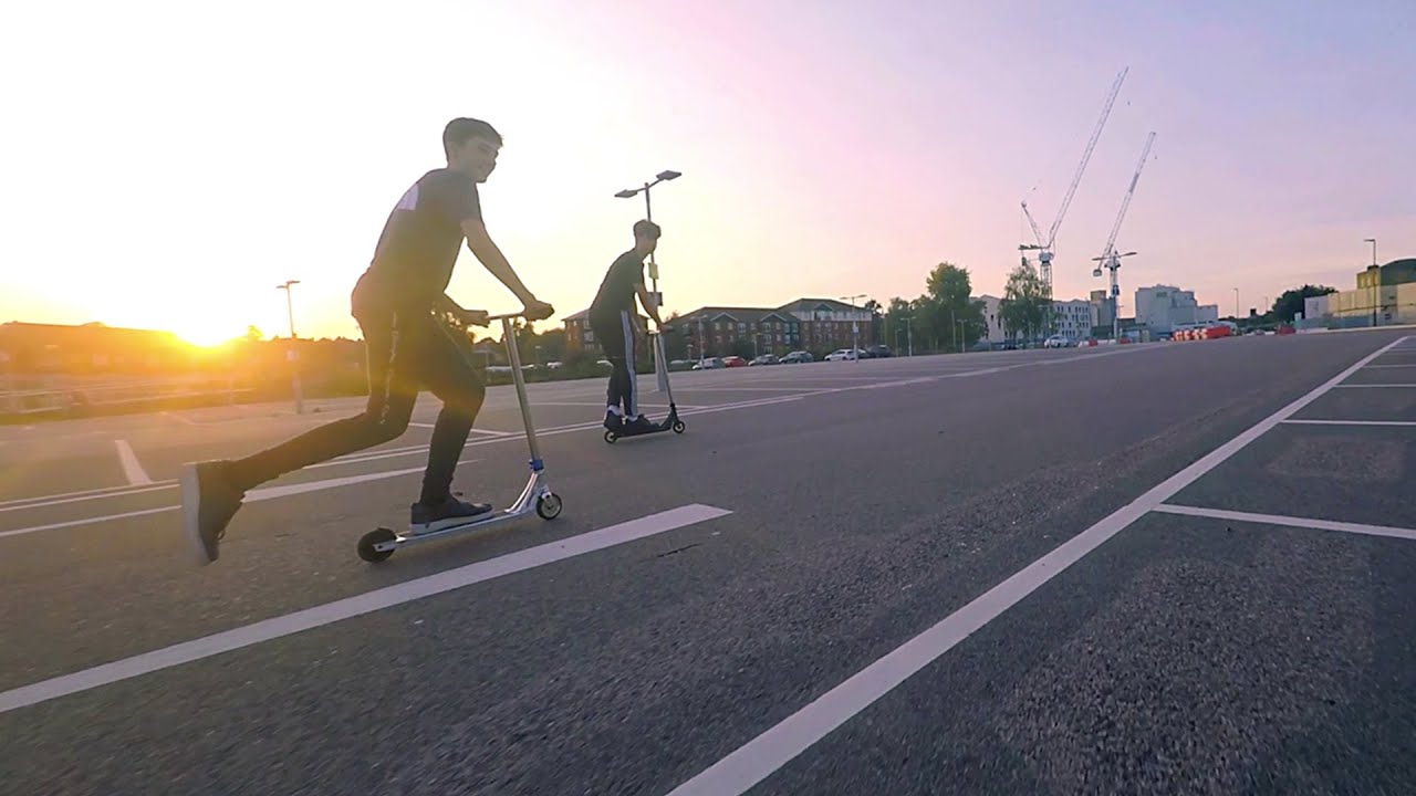 Scooter Stunt Rider Sequence - YouTube