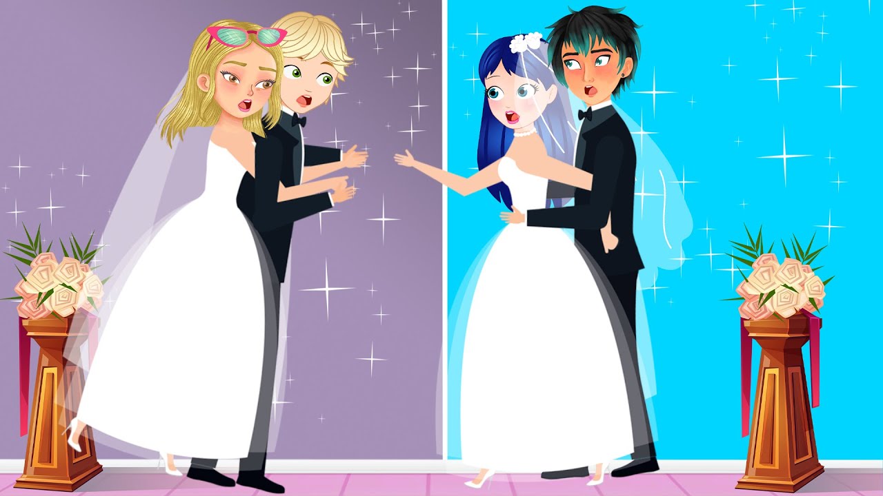 ADRIEN or LUCA !? Ladybug Get Married? - Dress up on Wedding Day - YouTube