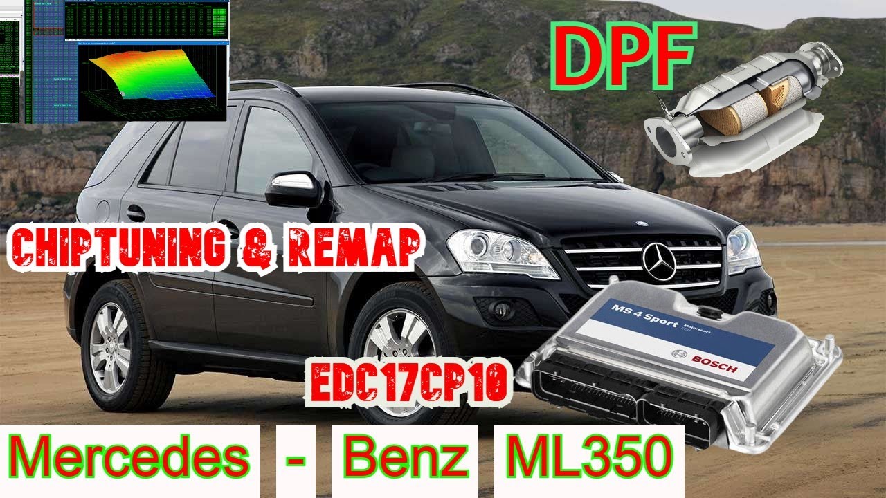 Mercedes-Benz ML 350 W164 DPF System Faulty! Remaping ECU EDC17CP10 ...