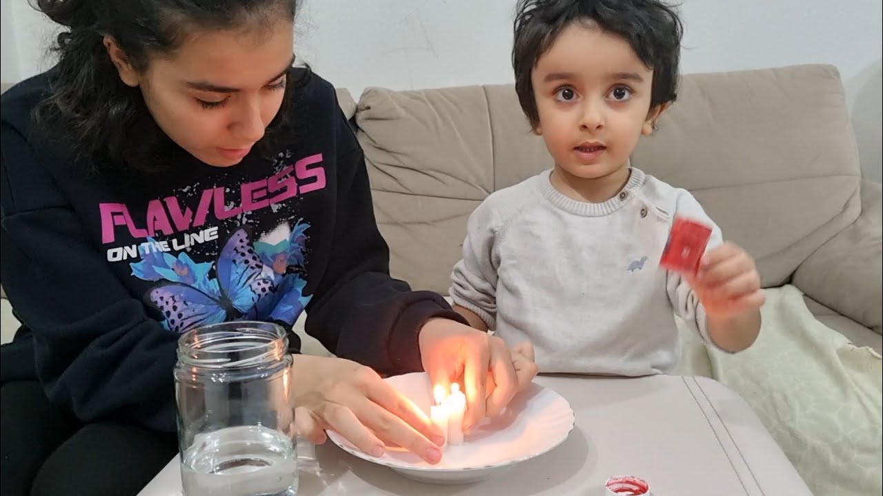 Çocuklar için basit deneyler #deney #eğlencelivideolar - YouTube