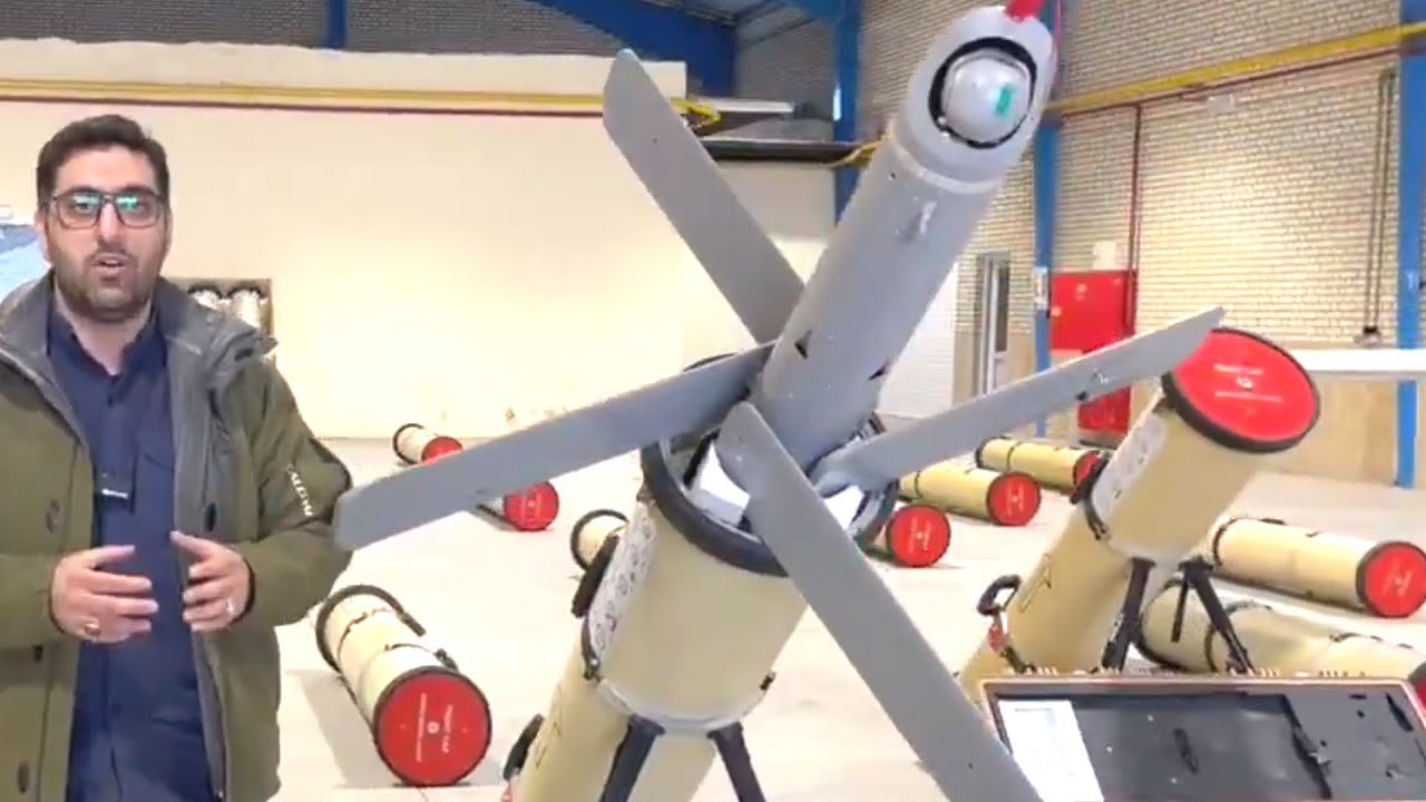 Новый дрон Rezvan Ирана с запуском с контейнера - YouTube
