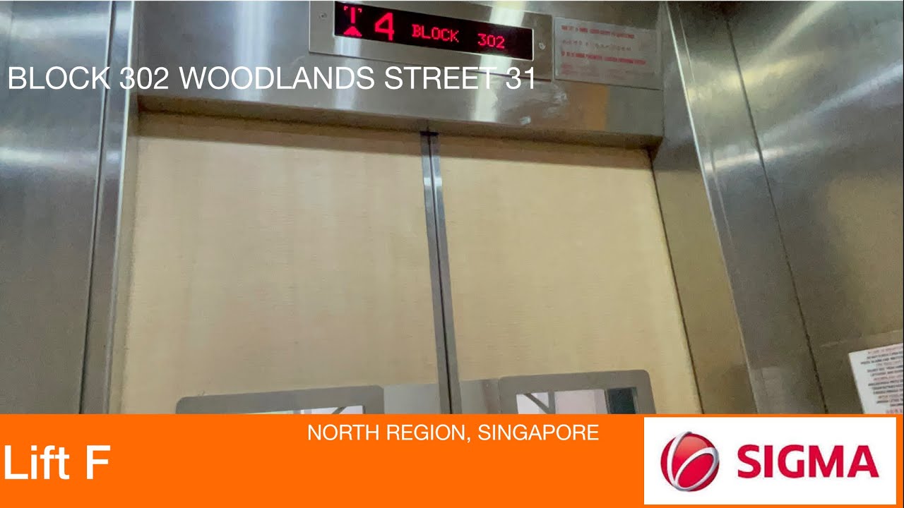HDB Block 302 Woodlands || Sigma Elevator (Lift F) - YouTube