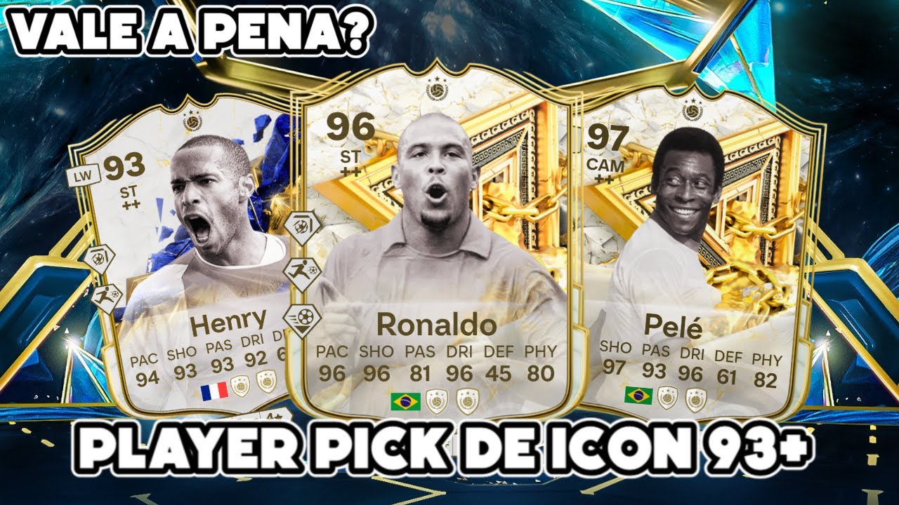 O NOVO PLAYER PICK DE ICON 93+ VALE A PENA? ABRI ALGUNS PARA TESTAR O ...