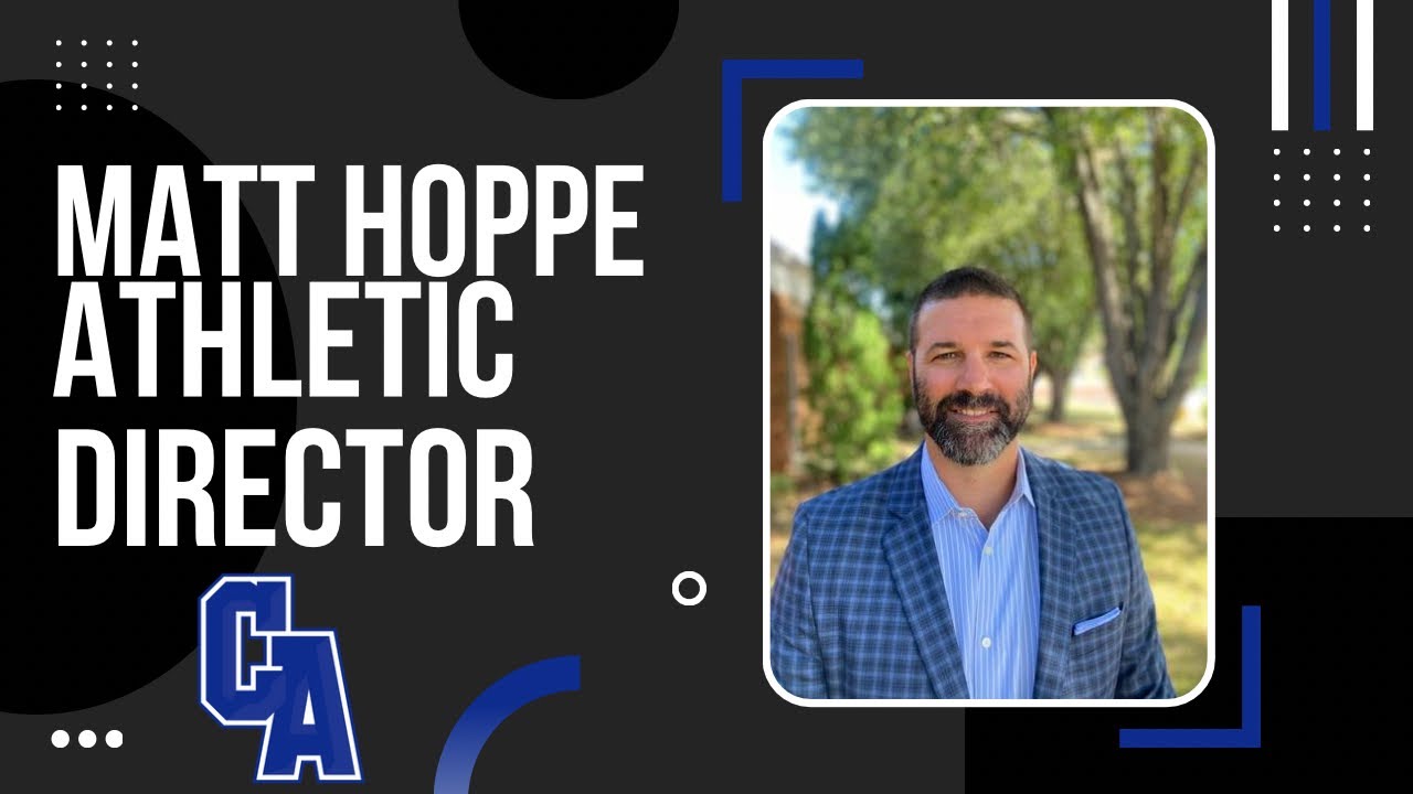 Announcement of Matt Hoppe as Athletic Director - YouTube
