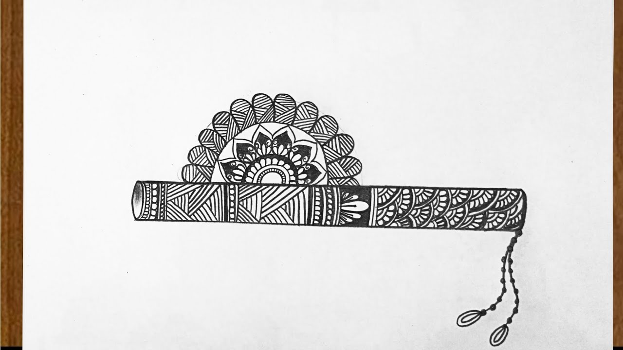 Easy Mandala bansuri Art for beginners|| draw Mandala Art for beginners ...