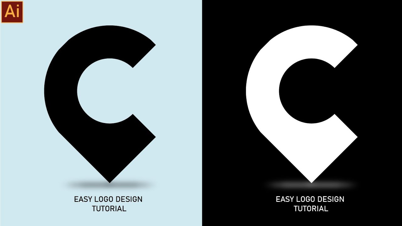 Easy Logo Design Tutorial | Graphic Design | Adobe Illustrator Tutorial ...