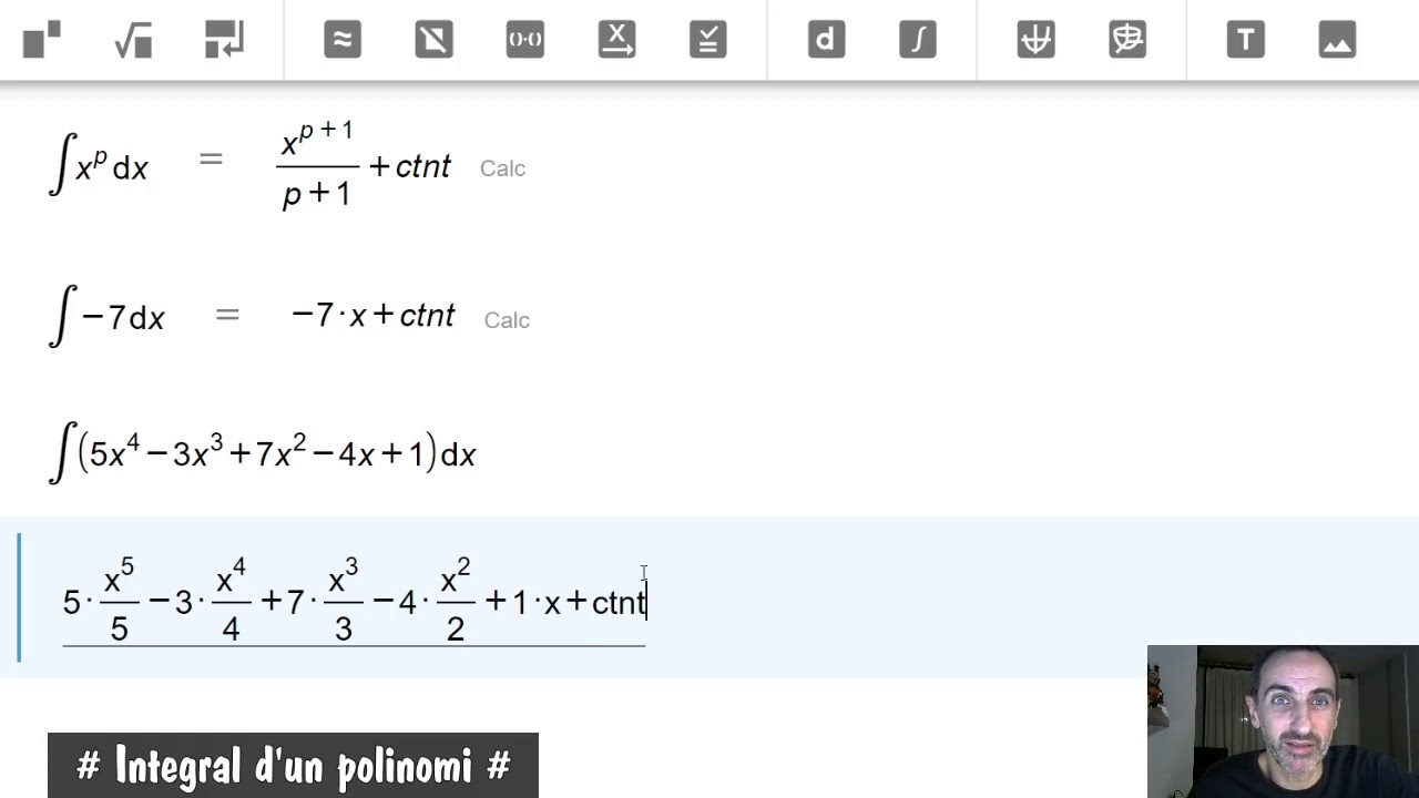 Integral d'un polinomi - YouTube