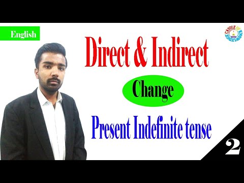 Direct and indirect change ( Present Indefinite tense ) - YouTube