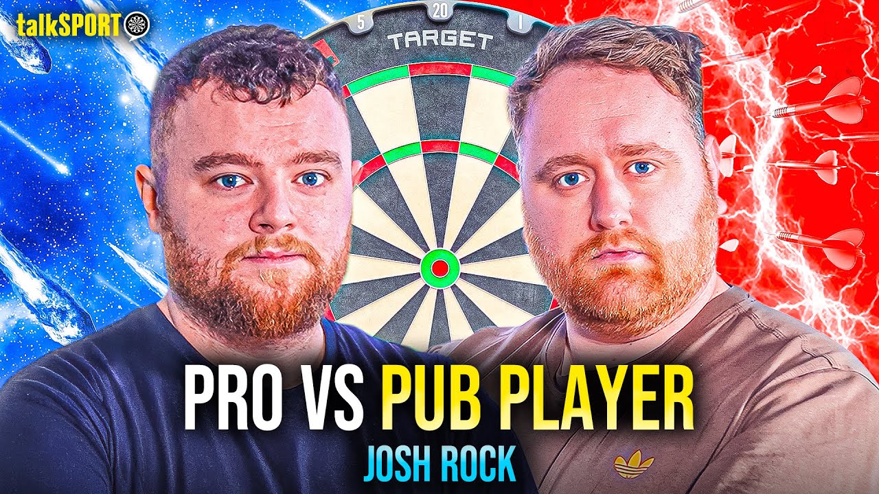 JOSH ROCK VS PUB DARTS PLAYER | FIRST TO THREE LEGS - PUB VS PRO - YouTube