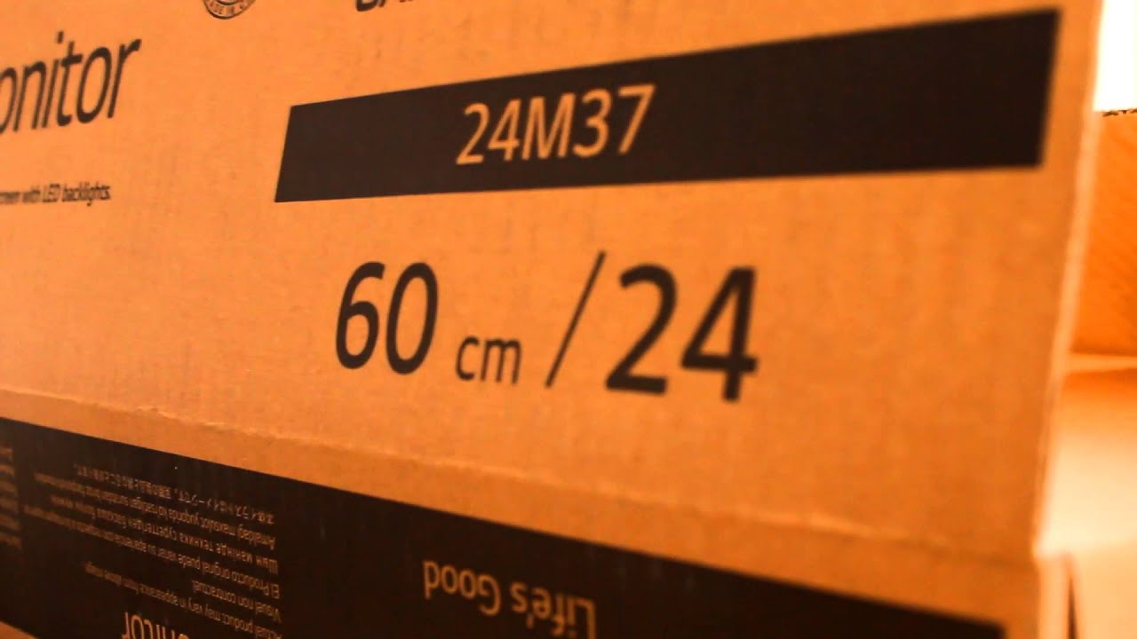 || UNBOXING MONITOR LG 24M37 24" || - YouTube