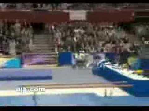 Springboard breaks during gymnast performance - ozjobfindit - YouTube