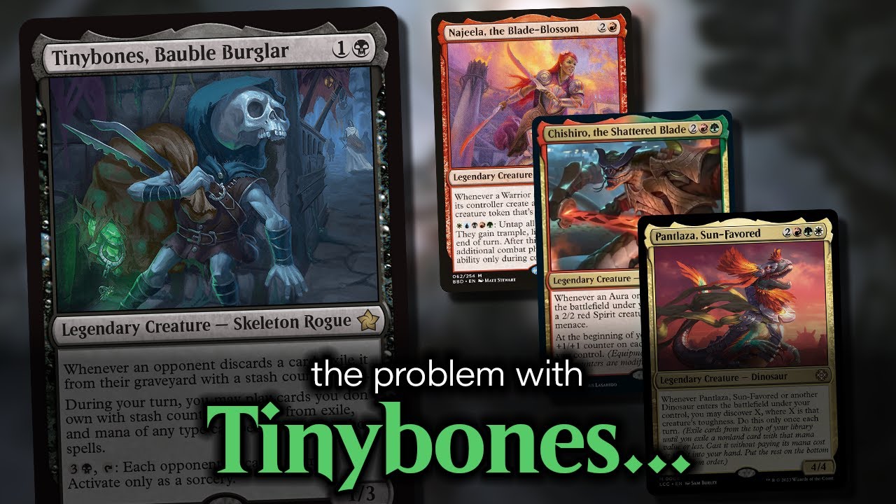 Tinybones Bauble Burglar vs Najeela vs Chishiro vs Pantlaza | MTG Commander Gameplay | tribalkai ...