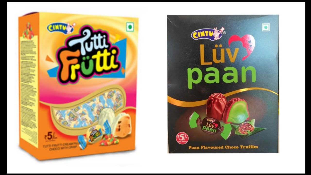 CINTU Tutti Frutti & cintu luv paan chocolate unboxing || chocolate ...