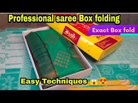 professional BRIDAL Saree Box folding method 2🥻 / Full video /easy ...