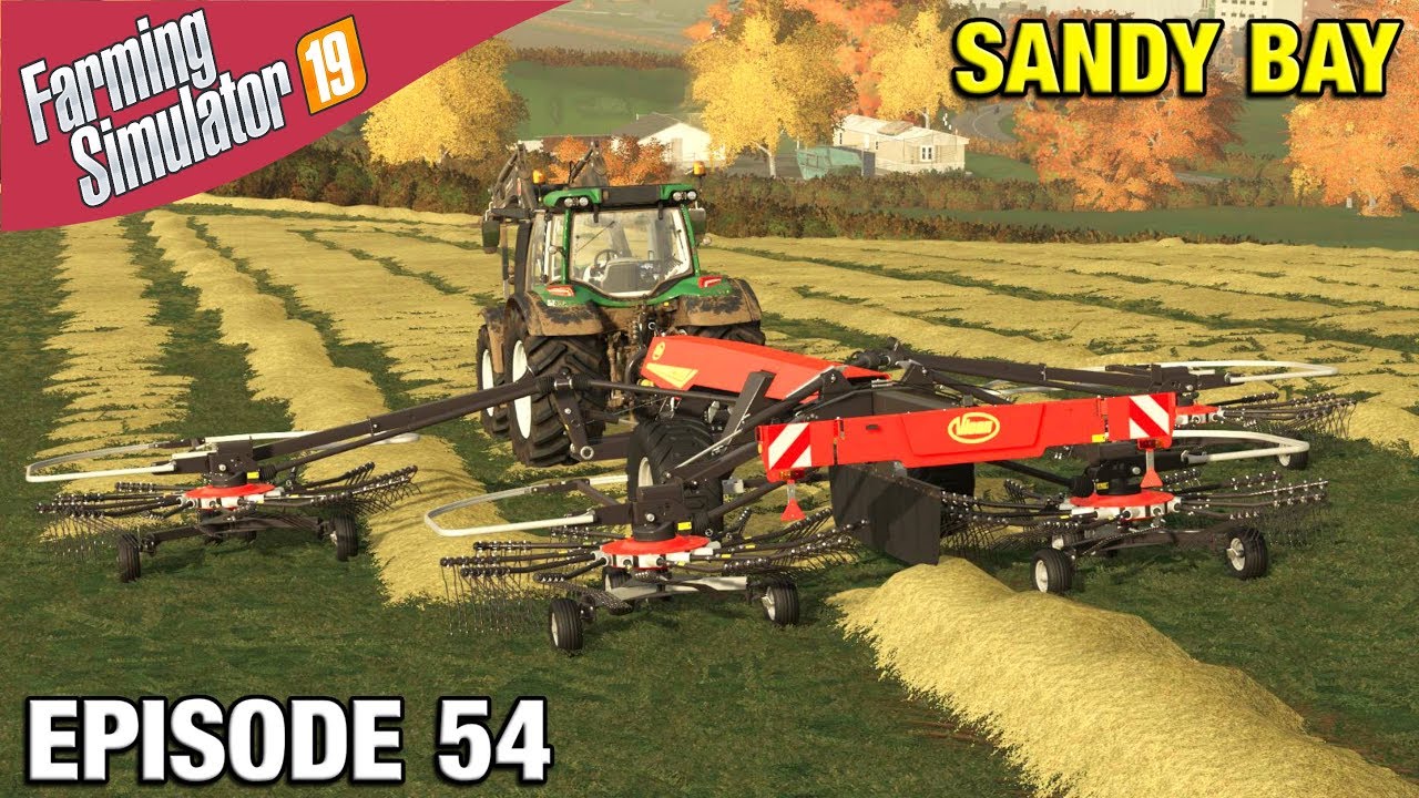 VICON HAY RAKE Farming Simulator 19 Timelapse - Sandy Bay Seasons FS19 ...