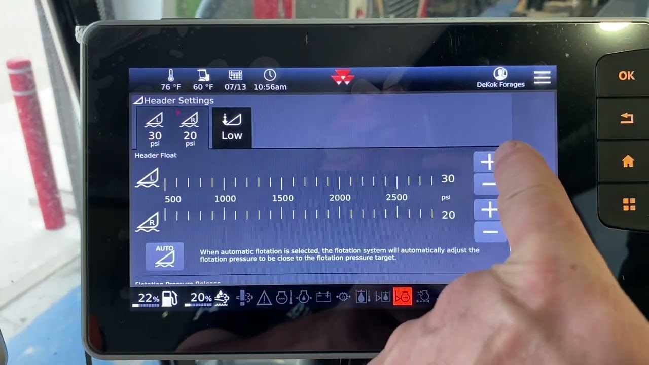 Datatronic 5 Terminal Overview Part 2 | Massey Ferguson Windrowers ...