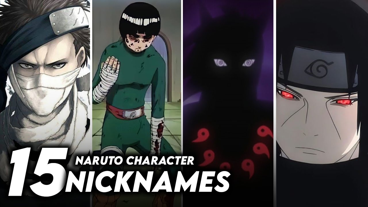 Nicknames of popular Naruto characters | #naruto - YouTube