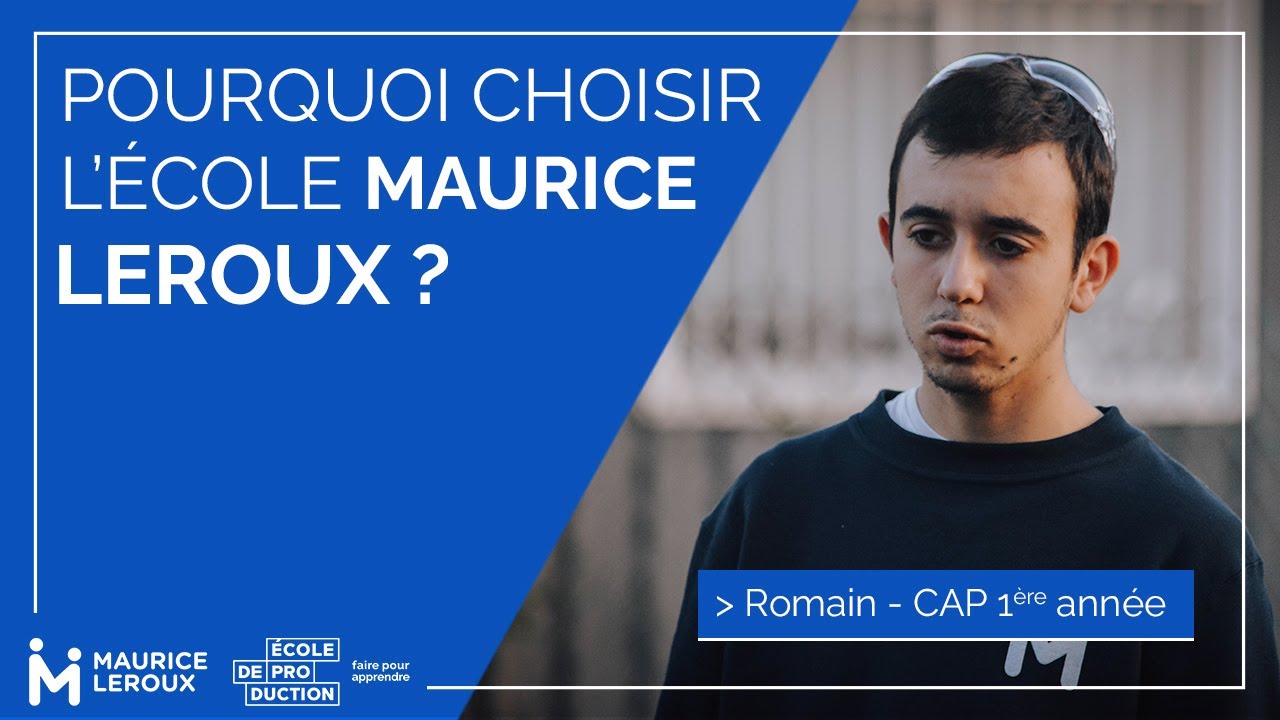 Après son stage Romain décide de rejoindre l'École Maurice Leroux - YouTube