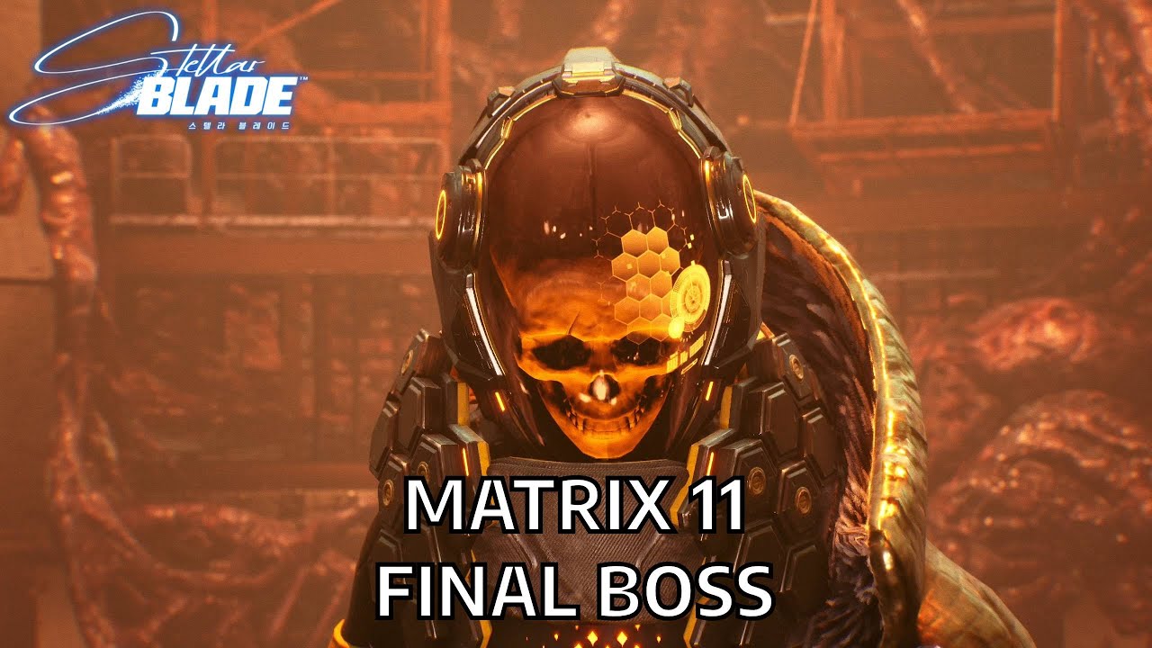 Matrix 11 Final Boss (No Damage Hard Difficulty) - Stellar Blade - YouTube