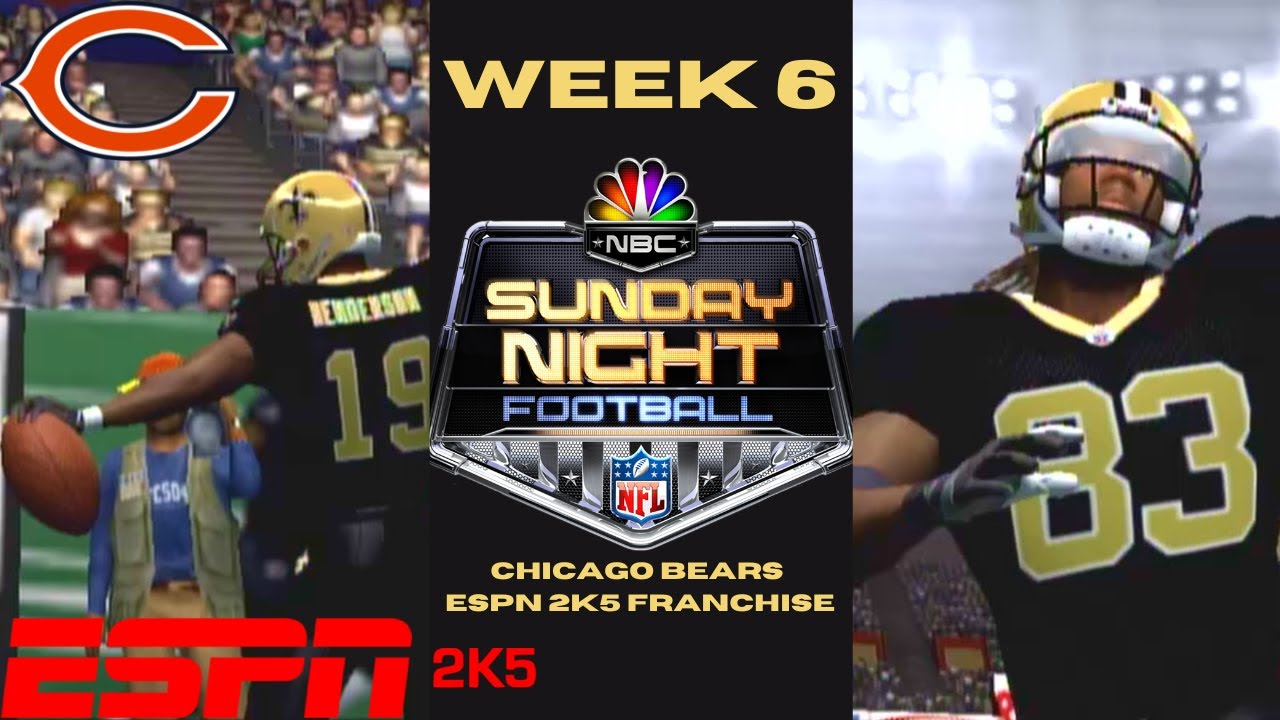 Battle In The Bayou On SNF! Chicago Bears ESPN 2k5 Franchise (Wk6:S3 ...