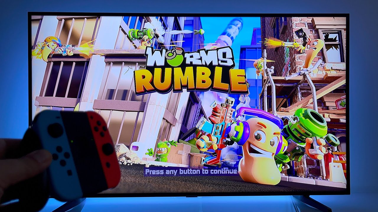 Worms Rumble | Nintendo Switch V2 - dock mode gameplay | 4K TV - YouTube