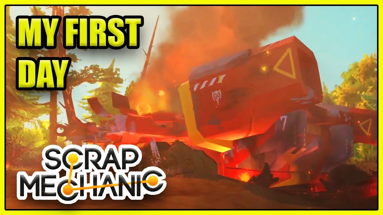 Taking Back the Planet From Robots! - Scrap Mechanic [First Look ...
