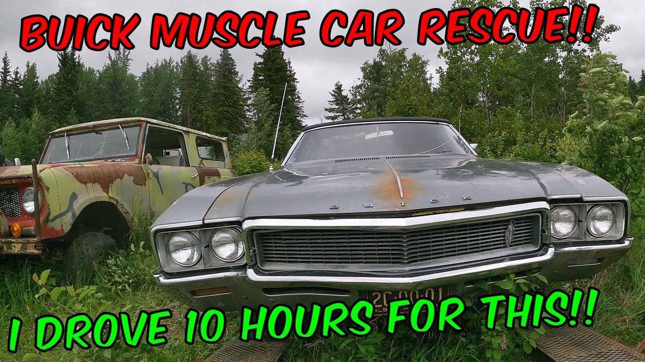 1968 Buick Skylark Convertible Muscle car rescued from a field in ...