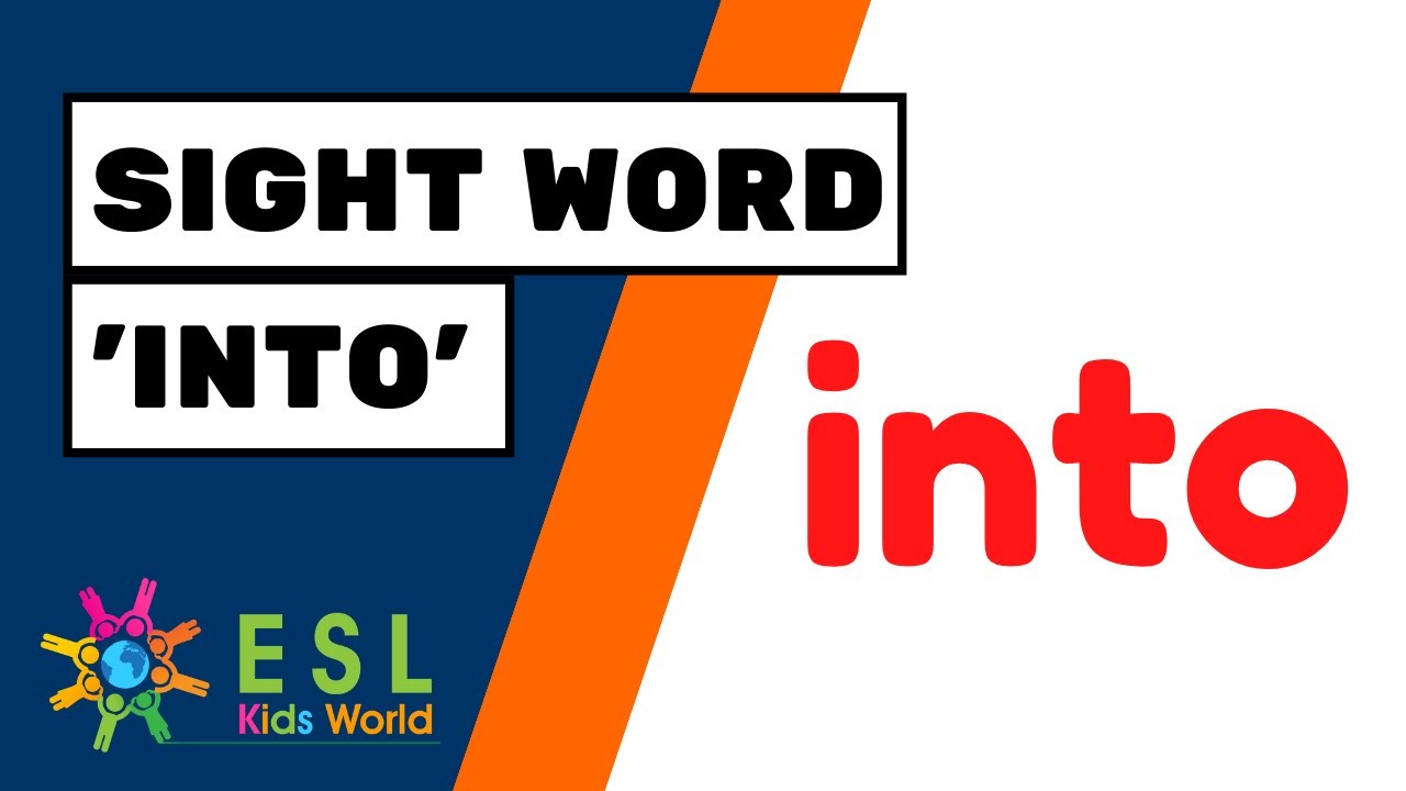 Sight Word 'into' | Preposition 'into' for Preschool Kids - YouTube