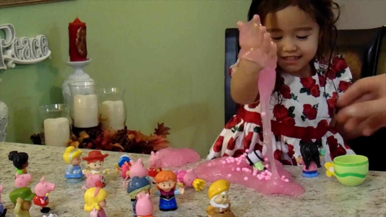 Ayu Bella playing with Slime - YouTube