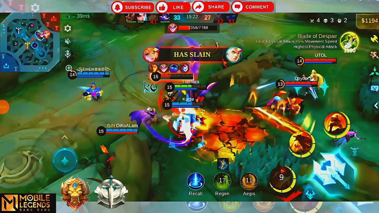 Part 98 | Legend - Mythic | Rank Game | Mobile Legends Bang Bang Game ...