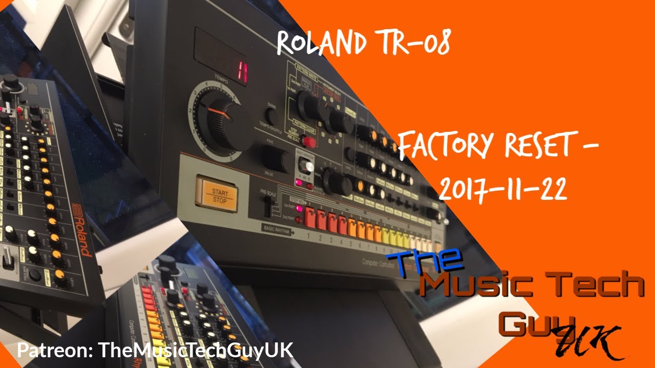 How to Factory Reset the Roland TR-08 - YouTube