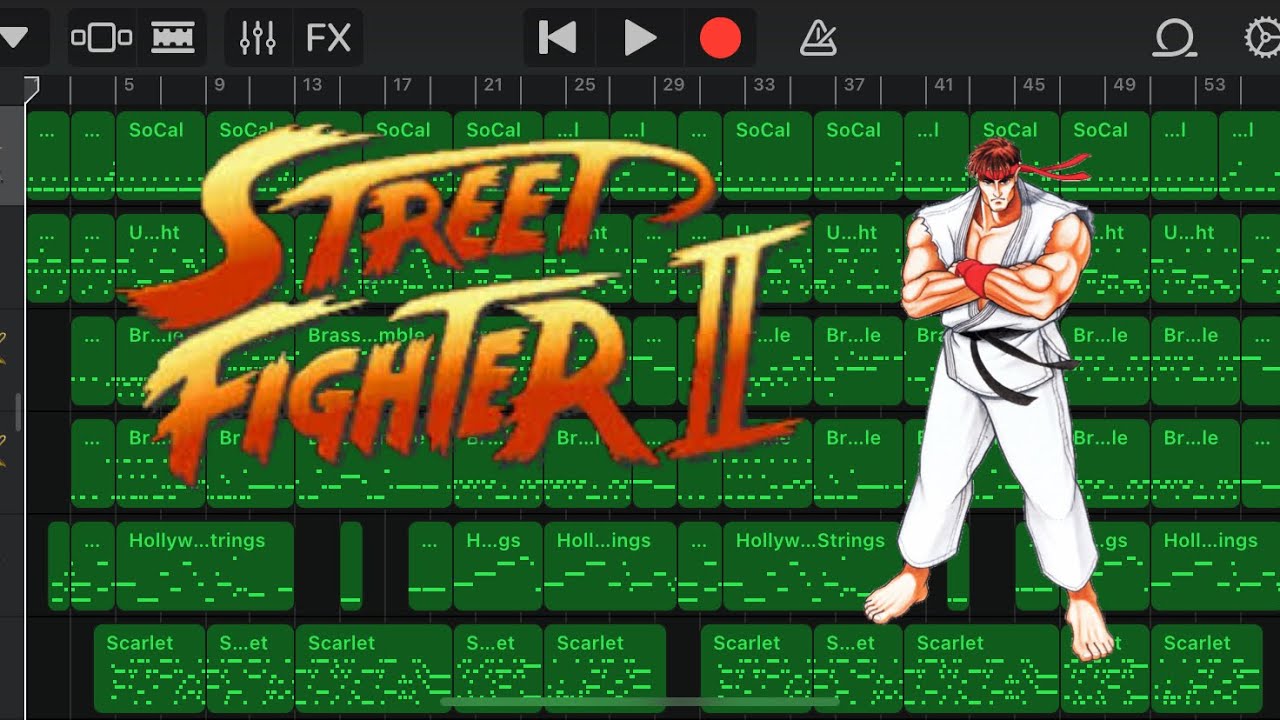 SF2 - Ryu theme (GarageBand cover) - YouTube
