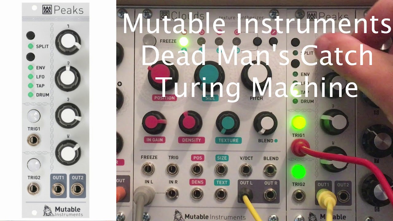 Mutable Instruments Peaks w/Dead Man's Catch alt firmware - YouTube