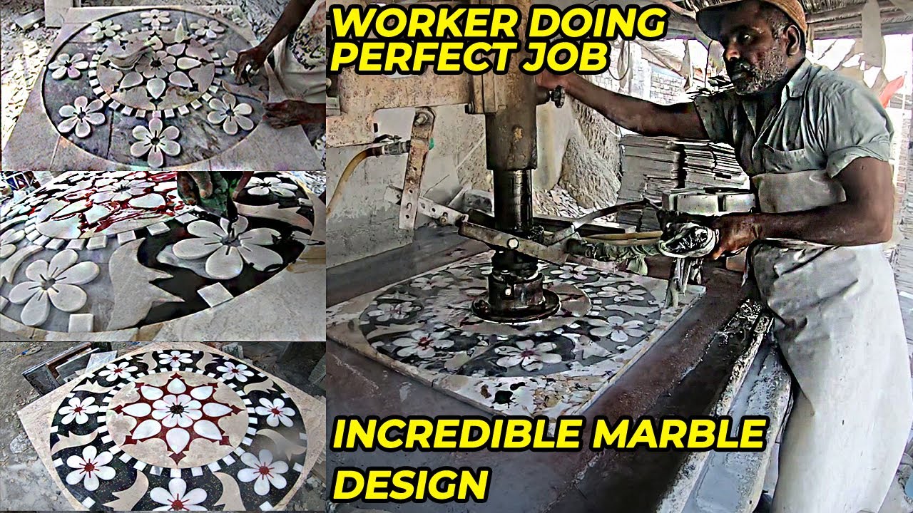 Creative Craftsmen Turn Marble into Beautiful Artistic Tiles #craftman ...