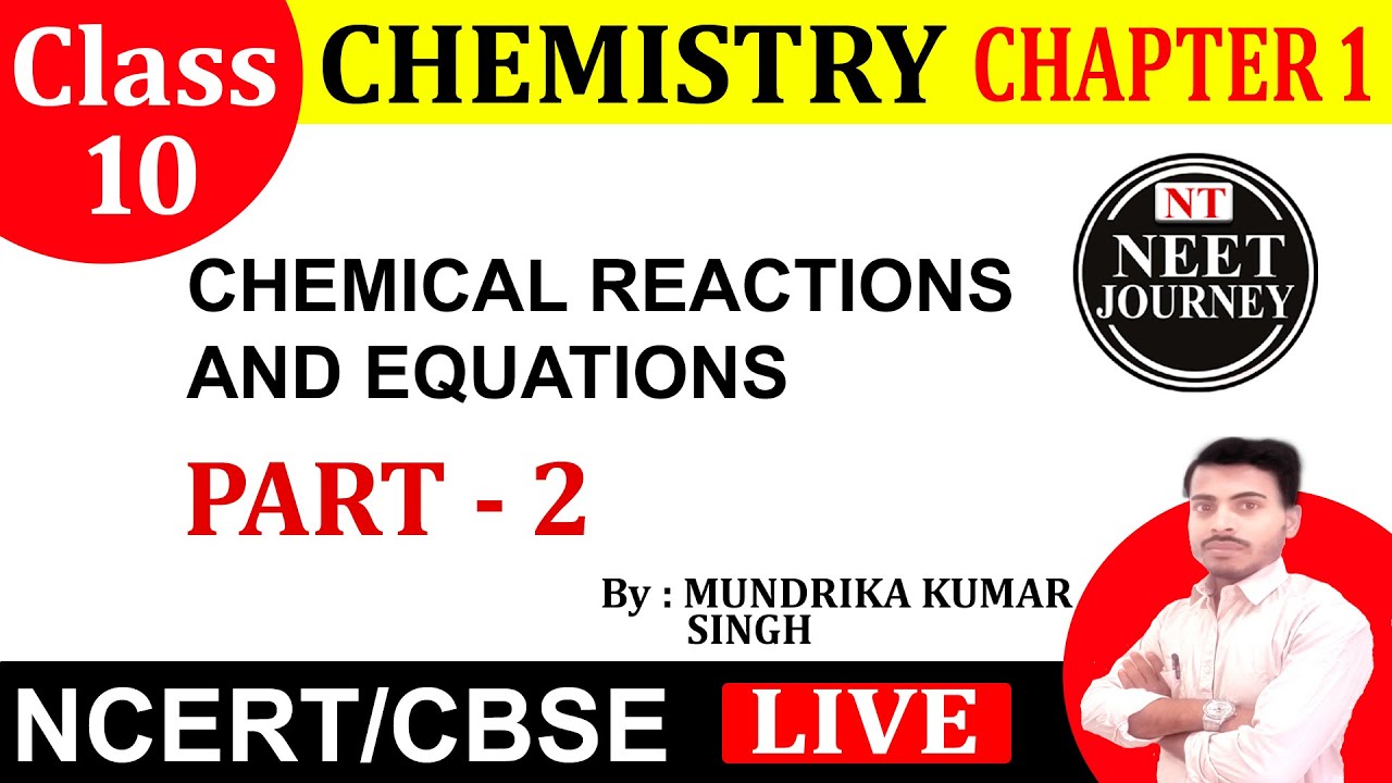 Chemical Reactions and Equations Day 2(Symbols and Valency of Cations ...