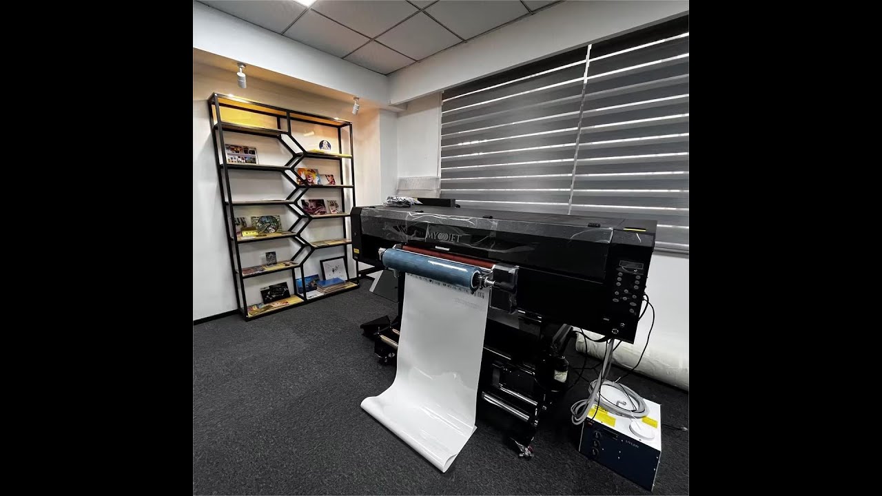 Myjet 60cm UV DTF print on sticker - YouTube