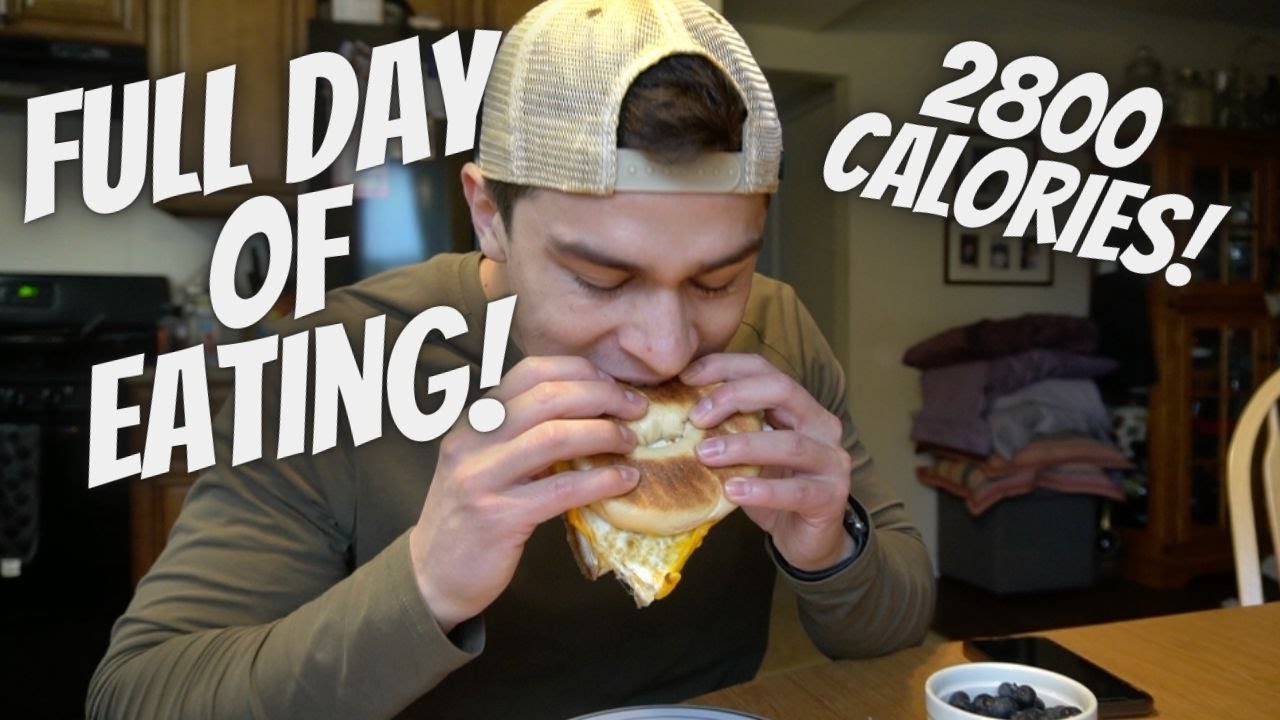 FULL DAY OF EATING 2800 CALORIES! - YouTube