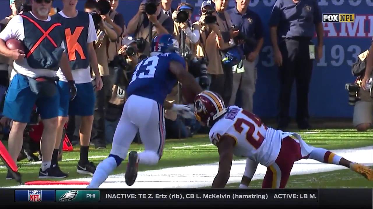 Odell Beckham Jr vs Josh Norman (Week 3) - YouTube
