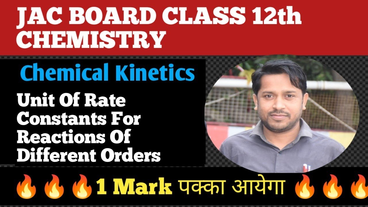 JAC BOARD CHEMISTRY CLASS -12 || CHEMICAL KINETICS || Unit Of Rate ...