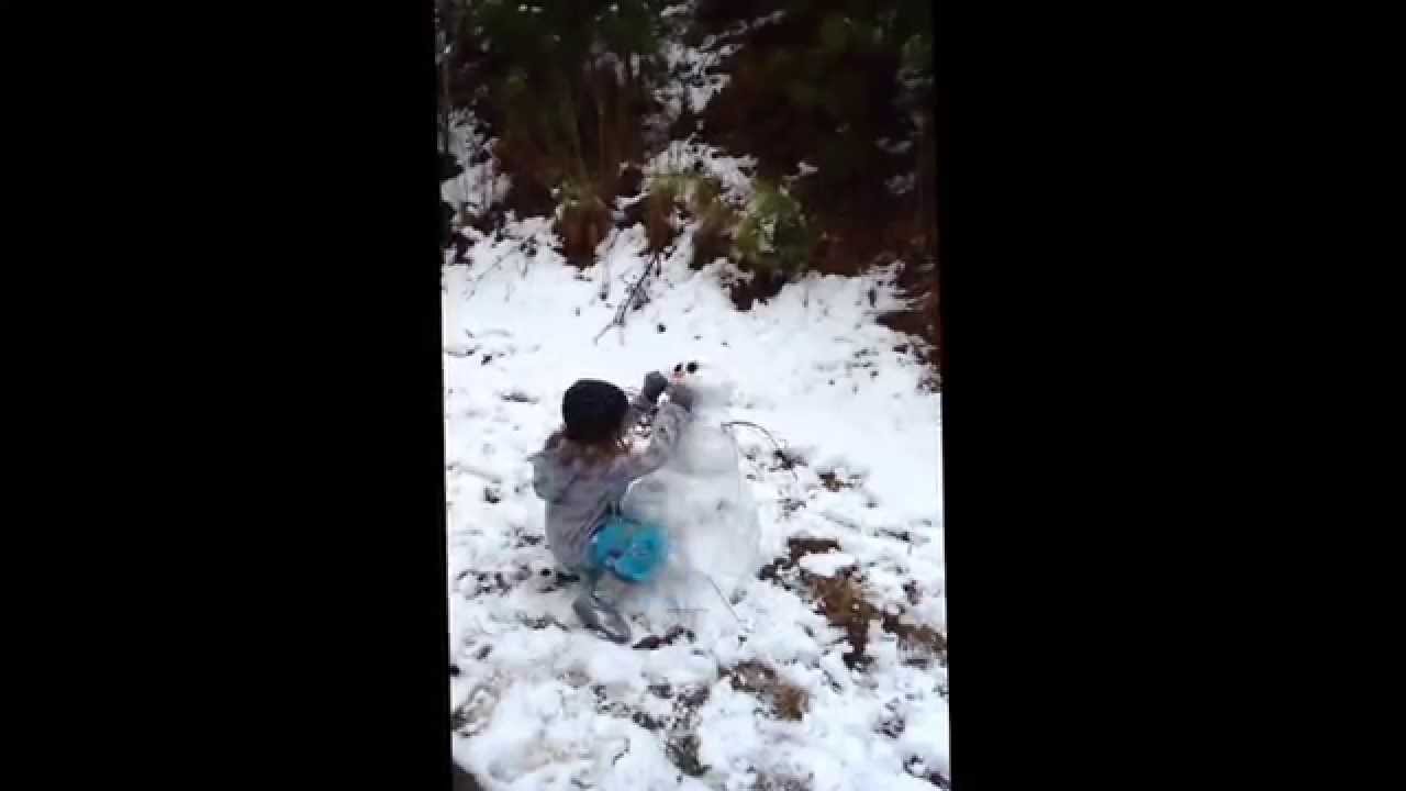 Snowman fail ლ !!!!!!!! - YouTube
