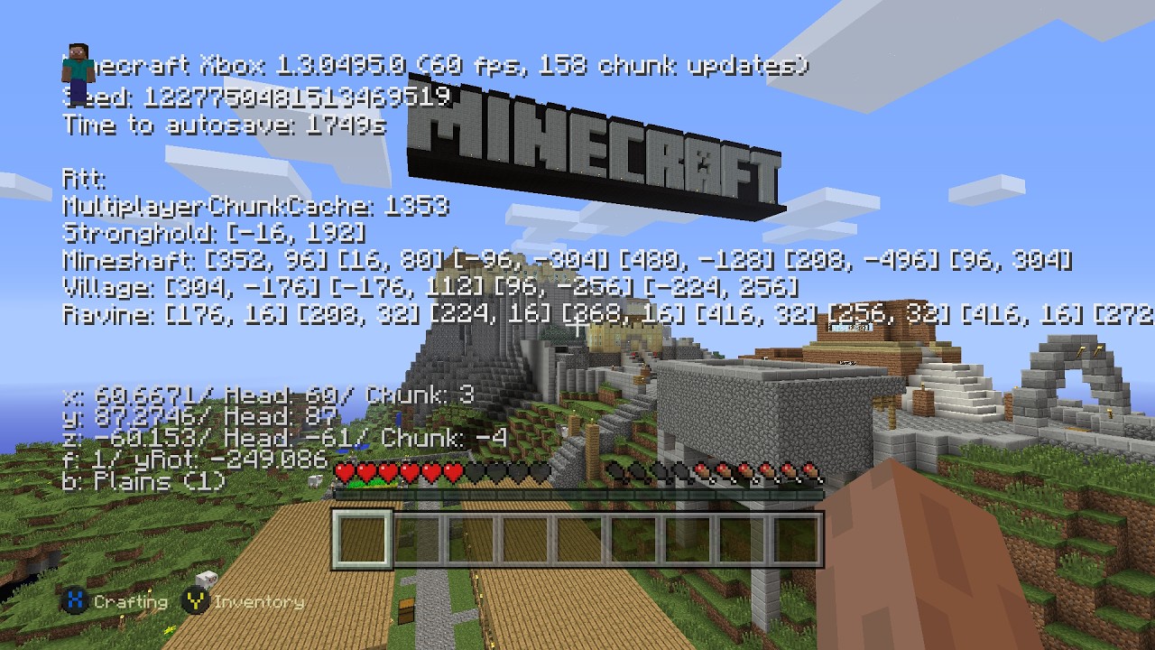 Minecraft Legacy Console Edition Leak: Debug Menu Overview - YouTube
