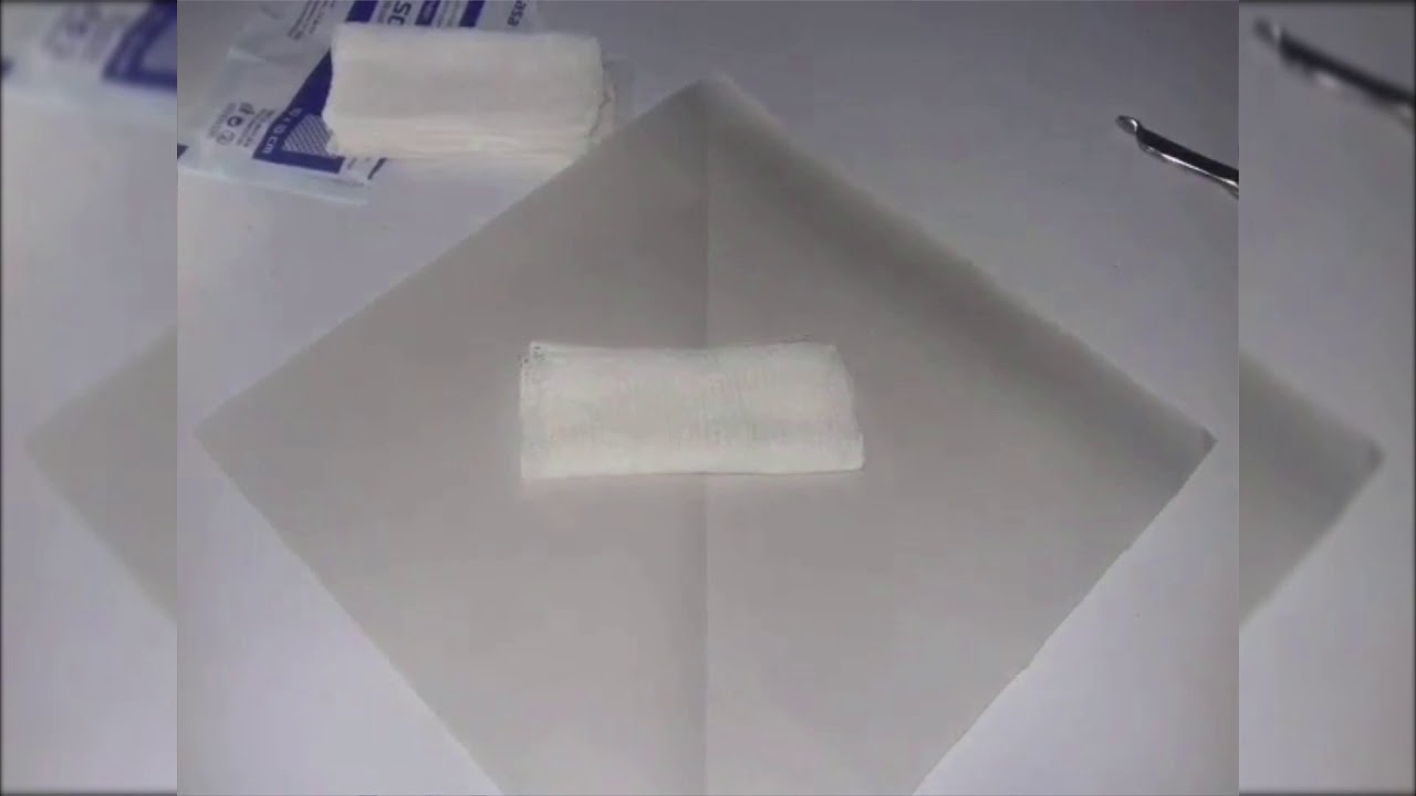 Como empaquetar gasas simples 👩‍⚕️👨‍⚕️ - YouTube