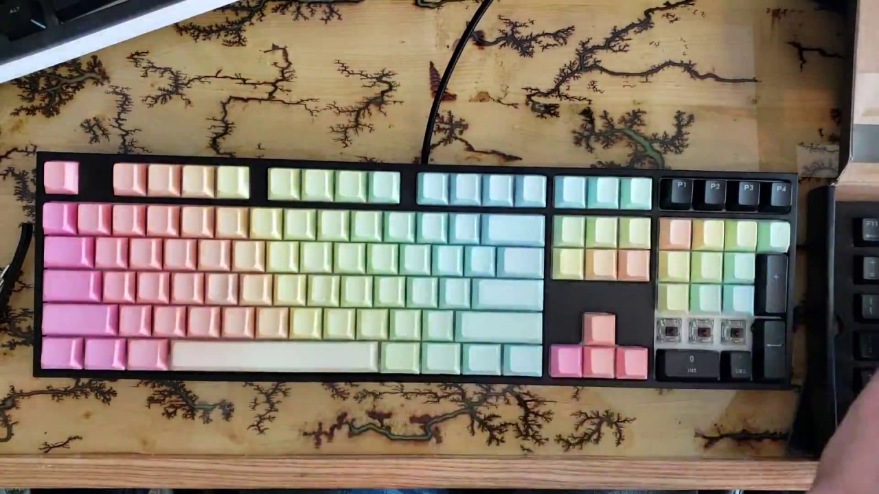 Gradient key cap set - YouTube