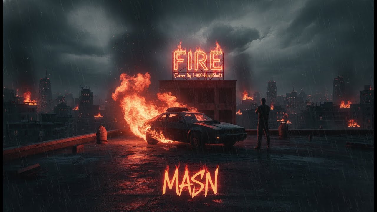 MASN - FIRE (Cover By 1-800-HeadShot) | Electronic Rock Anthem - YouTube