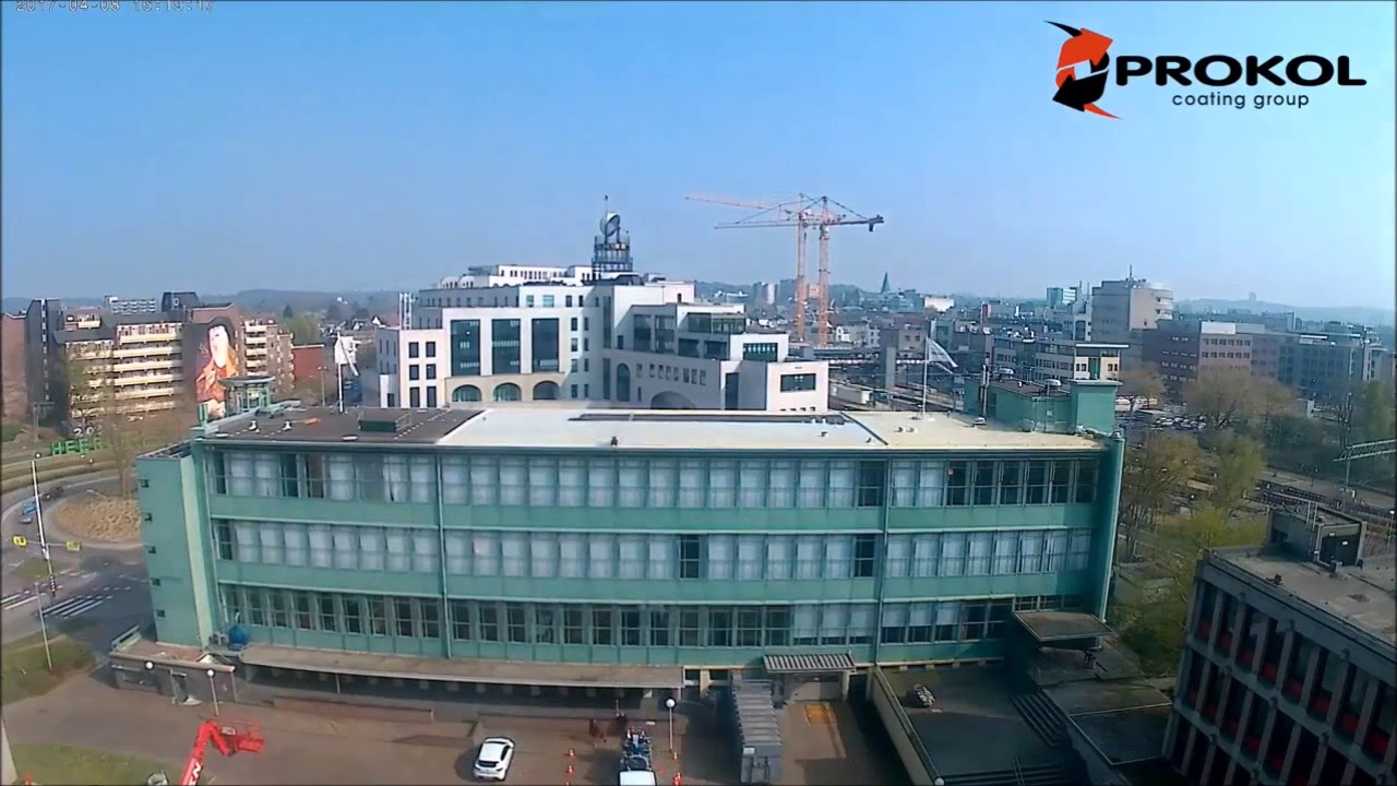 PULTEX & PROKOL: Polyurea Hotspray Dachbeschichtung - YouTube