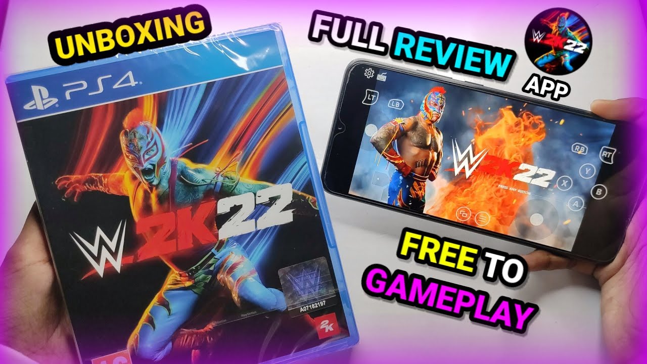 WWE 2K22 PS4 Unboxing And Full Review in Hindi | Game cc App Play WWE 2K22 in Mobile Phone - YouTube