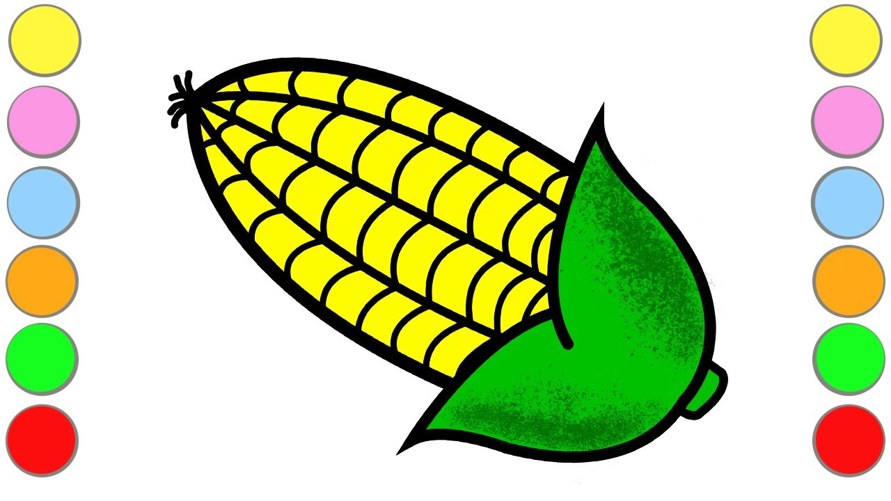 How to Draw a CORN / Step by Step / Dessiner ÉPI de MAIS / Рисуем ...