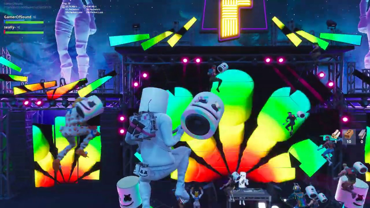 Marsh mellow on stage (fortnite) - YouTube