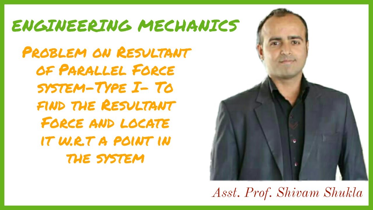 Engineering Mechanics-Type I Problem on Resultant of Parallel Force ...